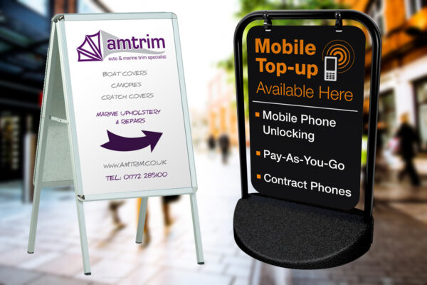 Pavement Signs – kirkham vans and signage